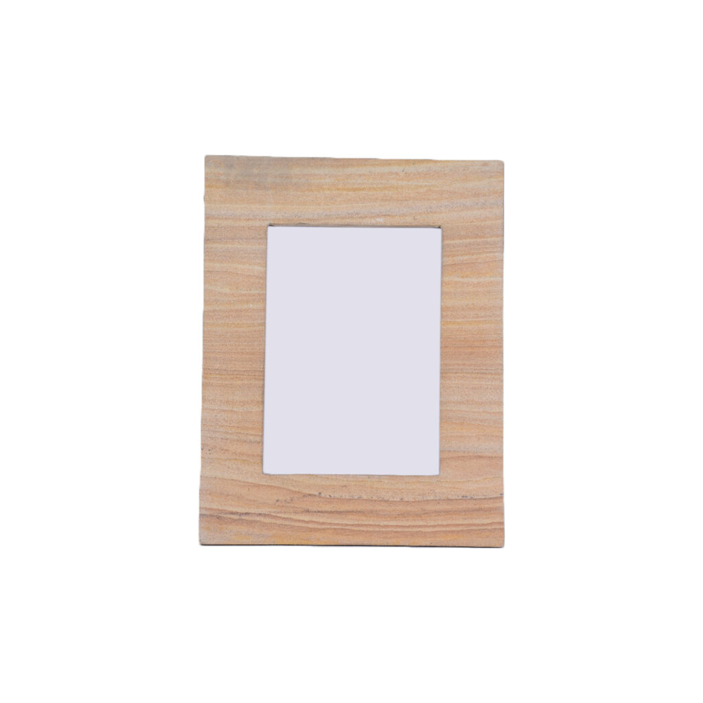 TEAK SANDSTONE PHOTO FRAME - LUXLINA